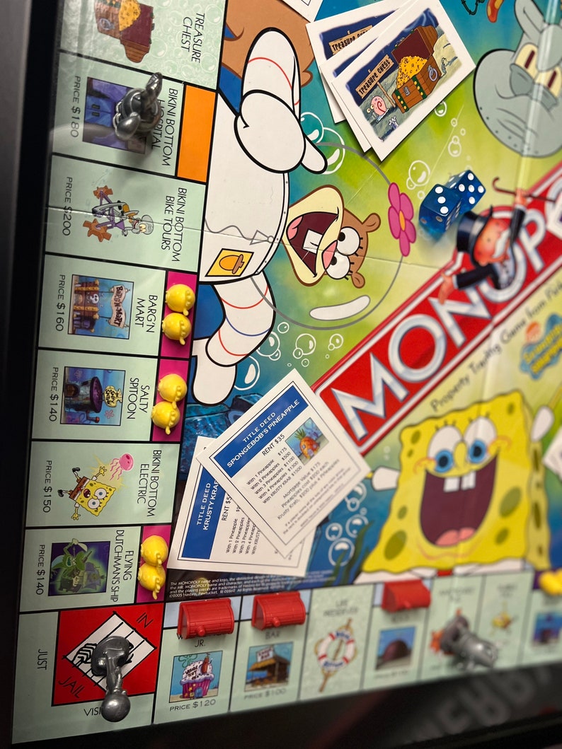 Spongebob Monopoly Shadow Box-handmade - Etsy