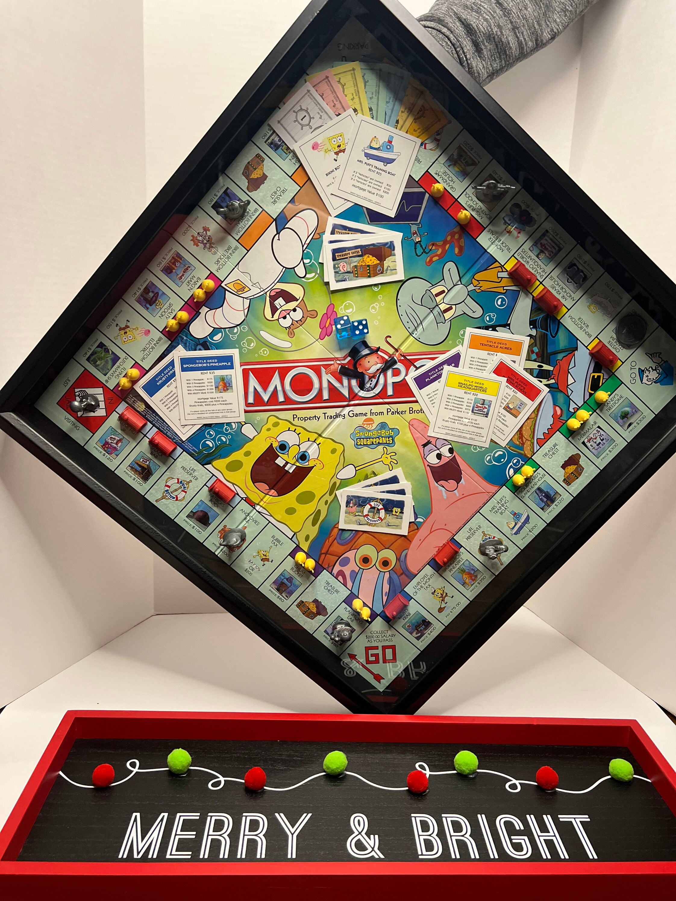 Spongebob Monopoly Shadow Box-handmade - Etsy