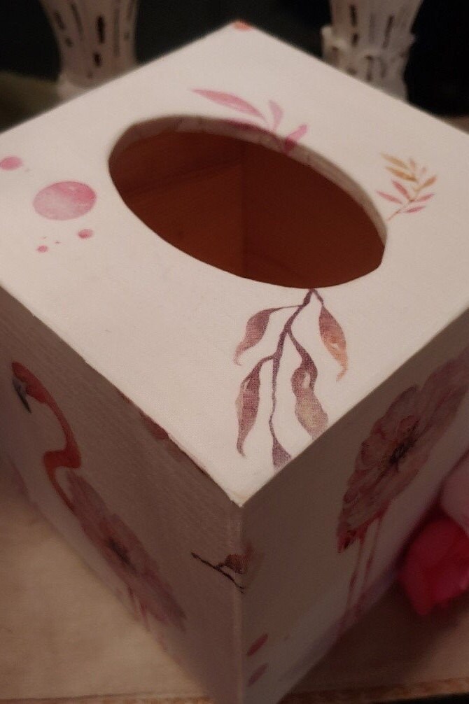 Dainty Flamingo Tissue Box Tissue Box Gifts for Her Box - Etsy