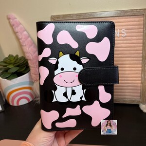 BLACK Cow Budget Binder | Cow Print Budget Binder | Cow Pattern | Book ...