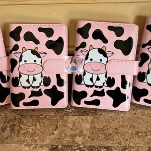 PINK Cow Budget Binder | Cow Print Budget Binder | Cow Pattern | Book ...