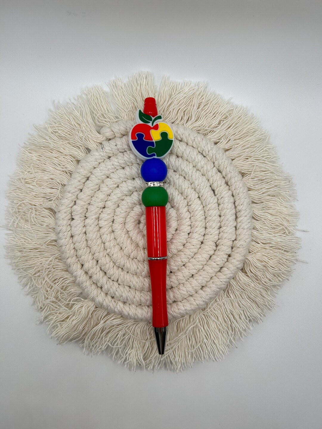 Autism Apple Pen | Autism Puzzle Piece Pen | Autism Awareness Pen ...