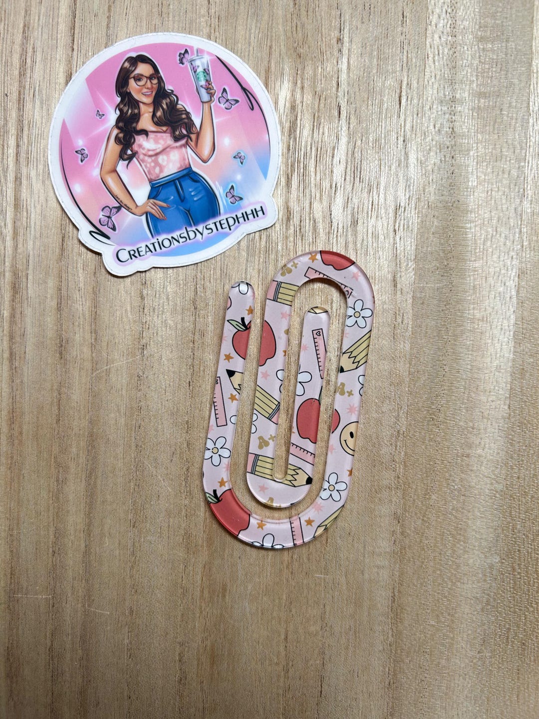 Teacher Jumbo Paperclip | Giant Paperclip | School Paperclip | Trendy ...