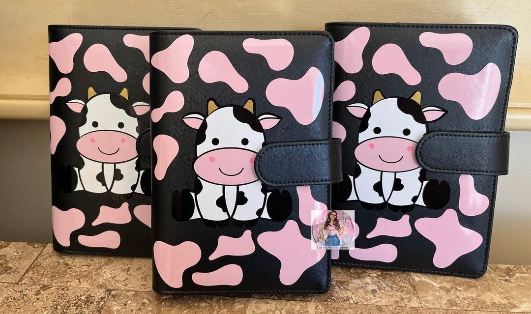 BLACK Cow Budget Binder | Cow Print Budget Binder | Cow Pattern | Book ...