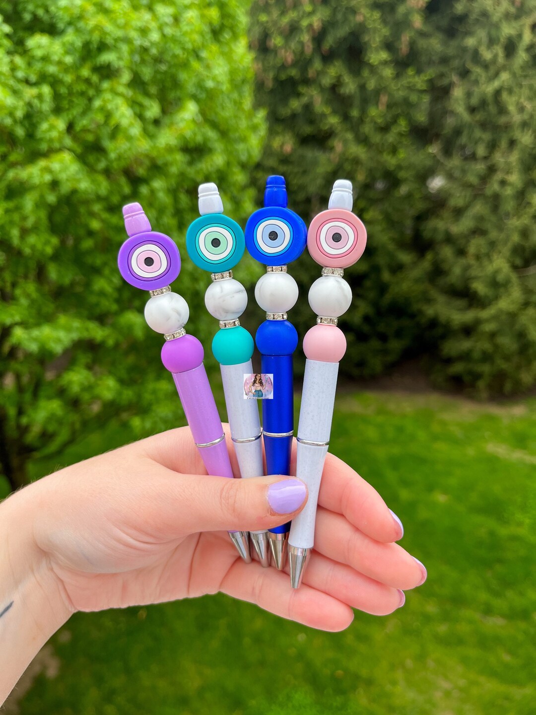 Evil Eye Pen | Beaded Pen | Evil Eye Beaded Pen | Evil Eye Gifts | Bead ...