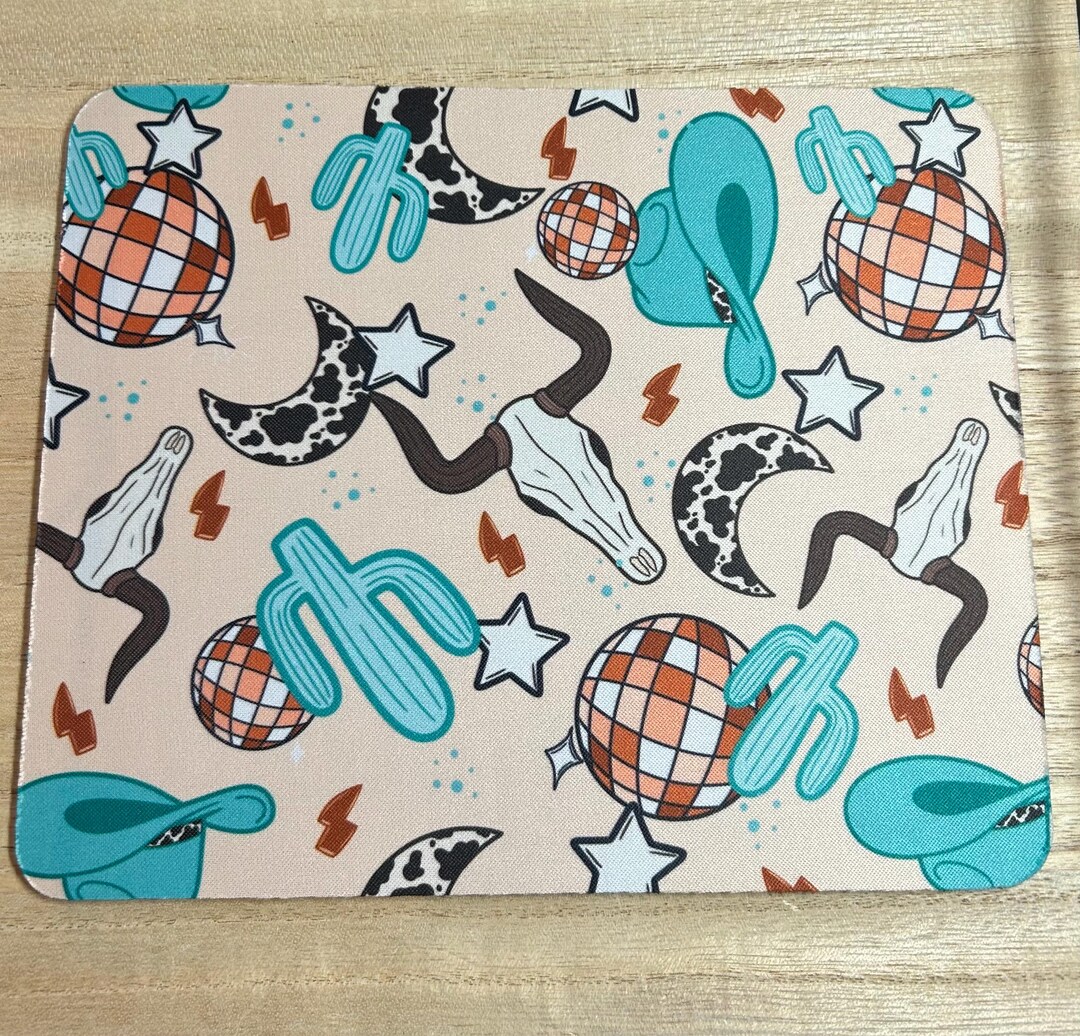 Cowgirl Mouse Pad | Mouse Pad | Trendy Mouse Pad | Cactus Mouse Pad ...
