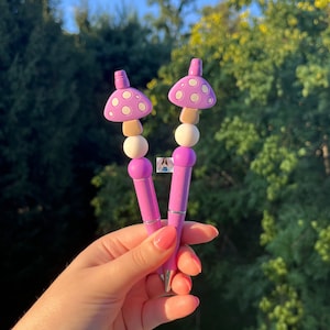 Mushroom Pen | Mushroom Pens | Mushroom Beaded Pens | Mushroom Lover ...