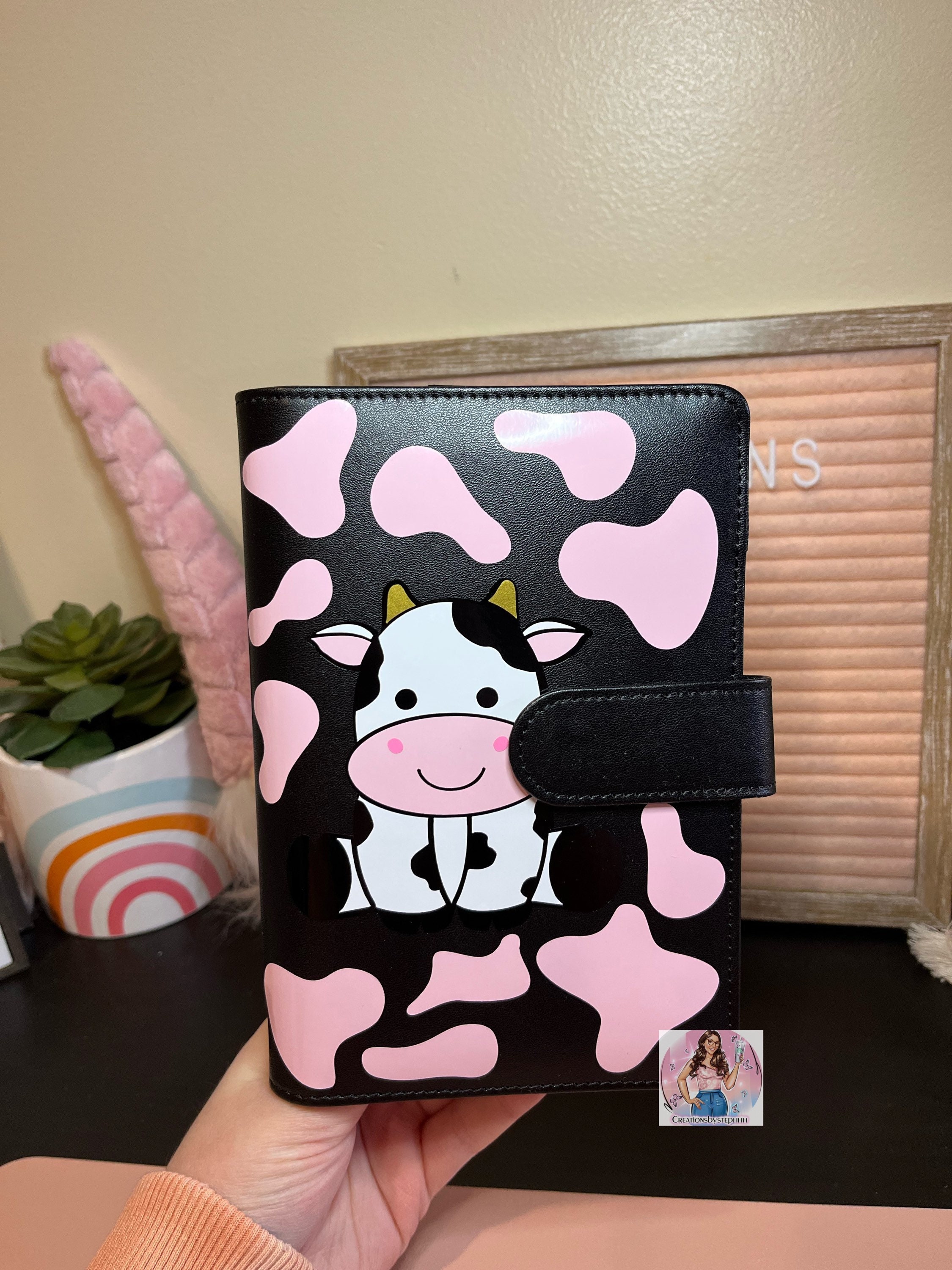 BLACK Cow Budget Binder Cow Print Budget Binder Cow - Etsy