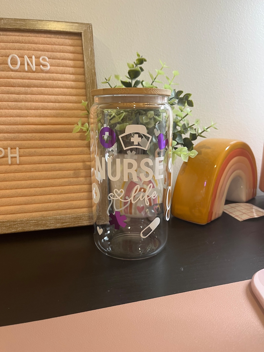 Nurse Life Glass | Nurse Life Iced Coffee Glass | Nurse Glass | Beer ...
