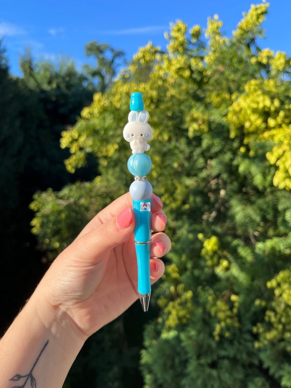 Blue Bunny Pen Bunny Pen Cute Pens Animal Pen Bunny - Etsy