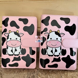 PINK Cow Budget Binder | Cow Print Budget Binder | Cow Pattern | Book ...