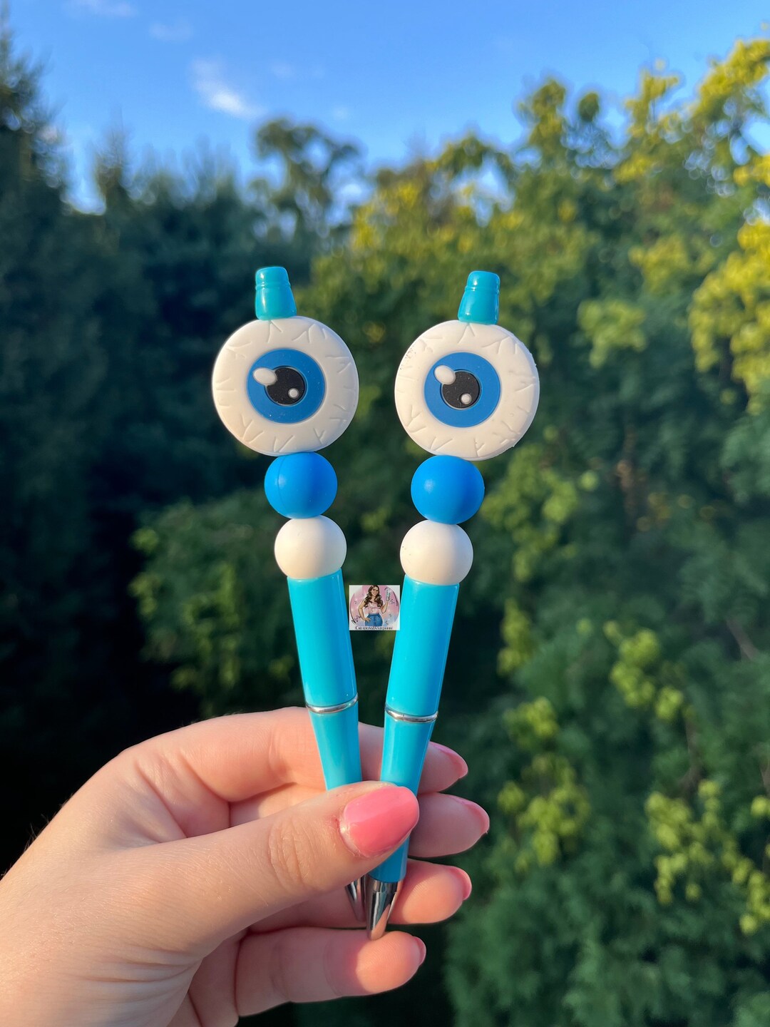 Eye Pen | Eye Beaded Pen | Blue Eye Pen | Evil Eye Pen | Cute Pens ...