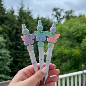 Tie Dye Butterfly Pen | Butterfly Pen | Butterfly Beaded Pen | Silicone ...