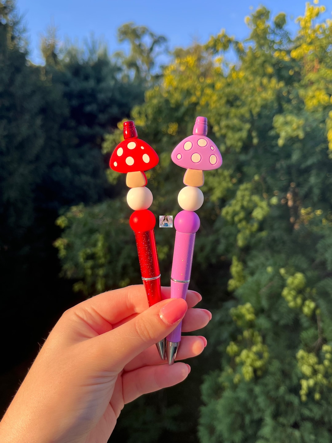 Mushroom Pen | Mushroom Pens | Mushroom Beaded Pens | Mushroom Lover ...