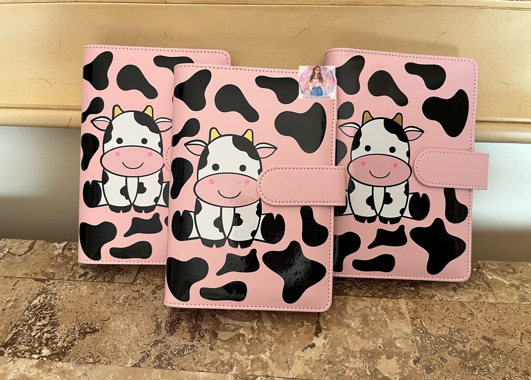 PINK Cow Budget Binder | Cow Print Budget Binder | Cow Pattern | Book ...