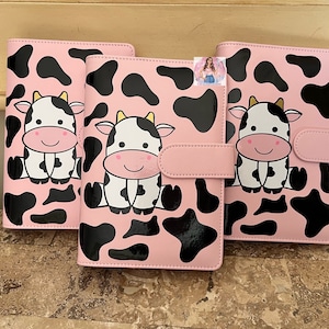 PINK Cow Budget Binder | Cow Print Budget Binder | Cow Pattern | Book ...