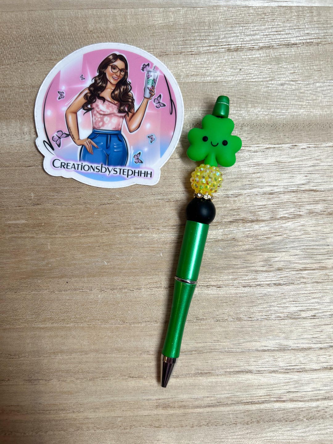 St. Patrick’s Day Pen | Lucky Pen | Beaded Pen | St Patty’s Day Pen ...