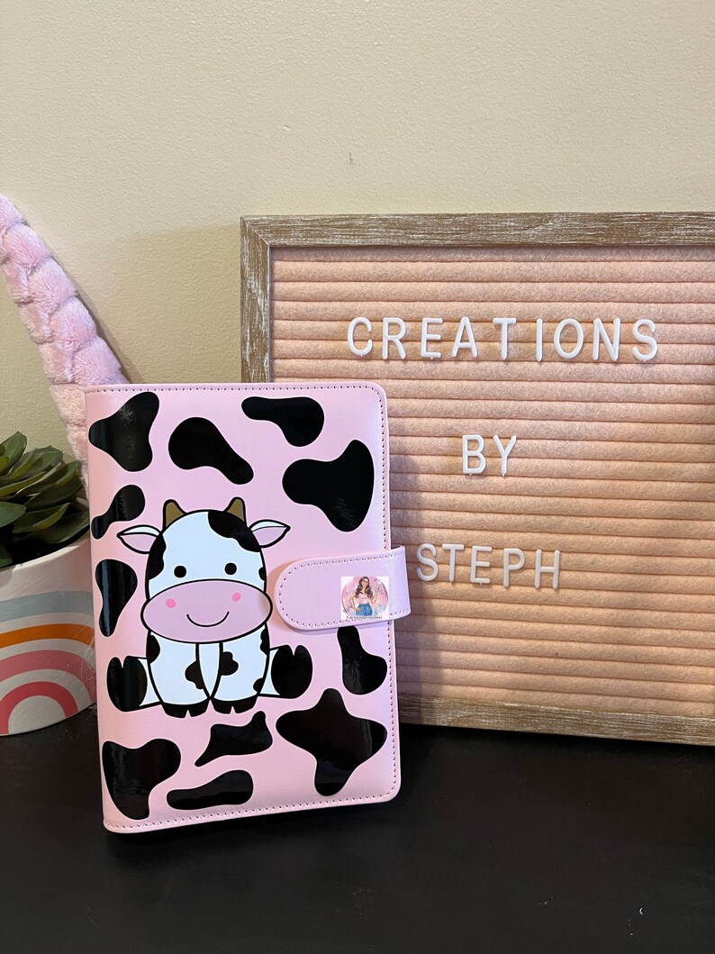 PINK Cow Budget Binder Cow Print Budget Binder Cow Pattern - Etsy