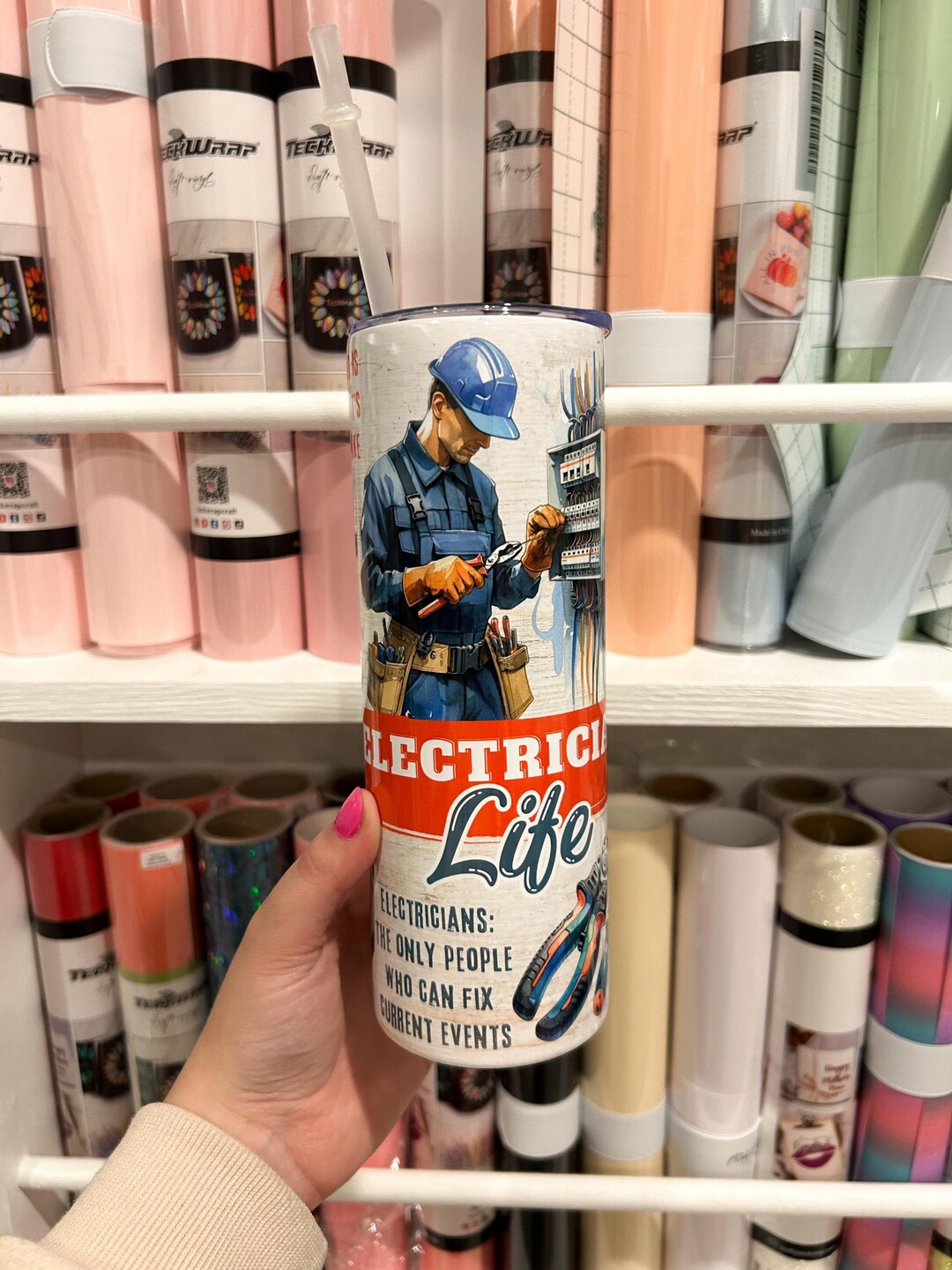 Electrician Life Tumbler | Electrical Tumbler | Electrician Tumbler ...