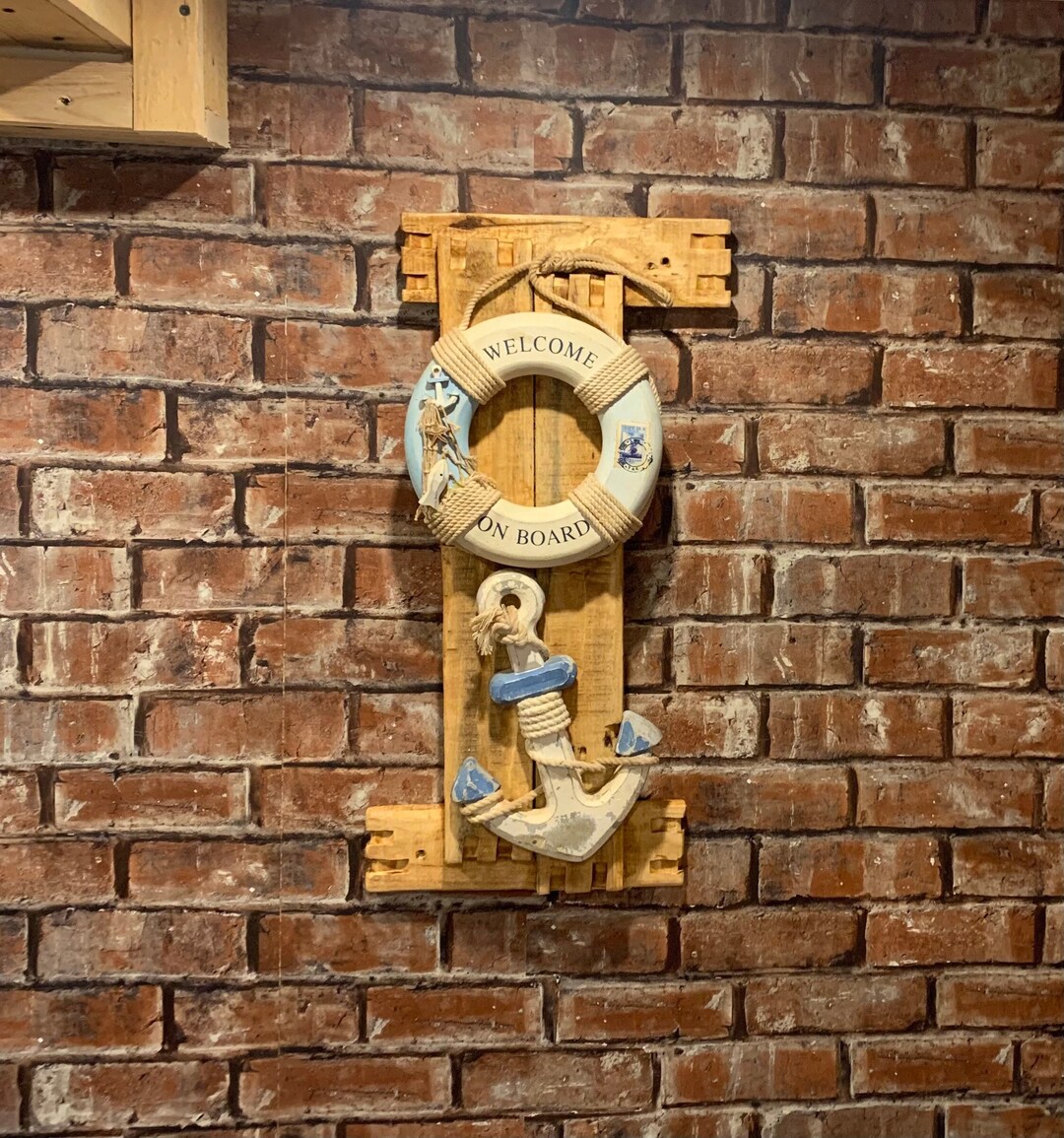 Rustic Wooden Beachcomber Style Home Wall Art Decor Decoration - Etsy