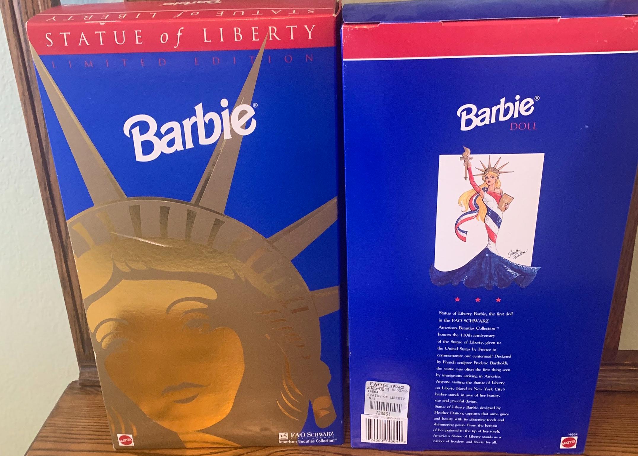 1995 Statue of Liberty Barbie - Etsy