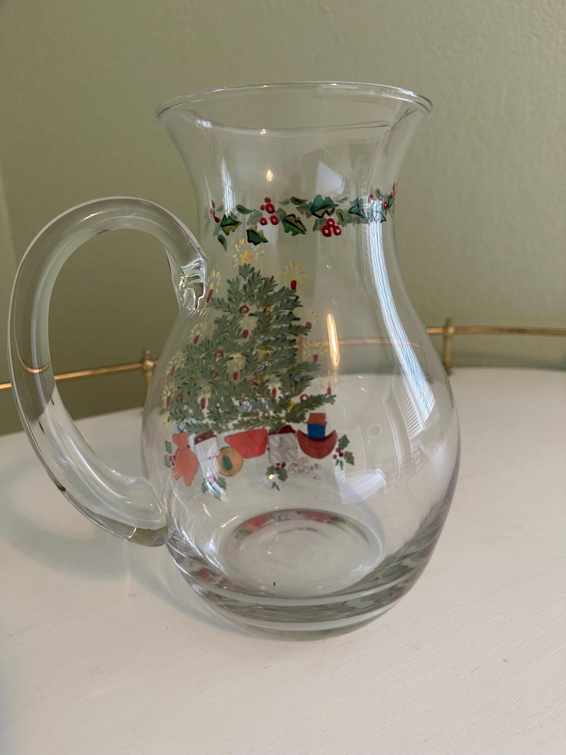 Vintage Spode Christmas Pitcher - Etsy
