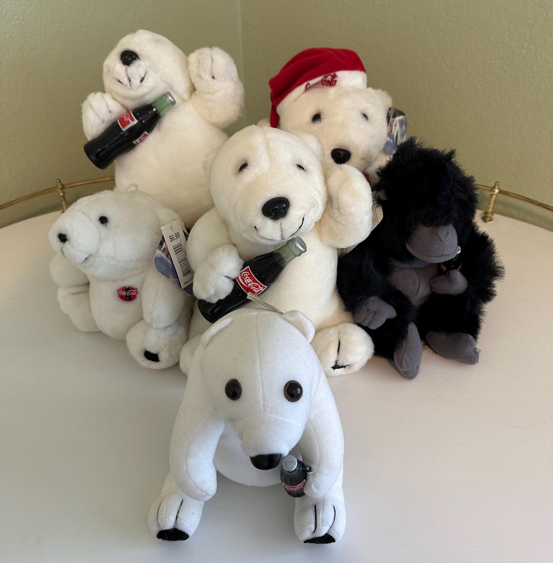 6 Vintage Coka Cola Animal Plushies - Etsy