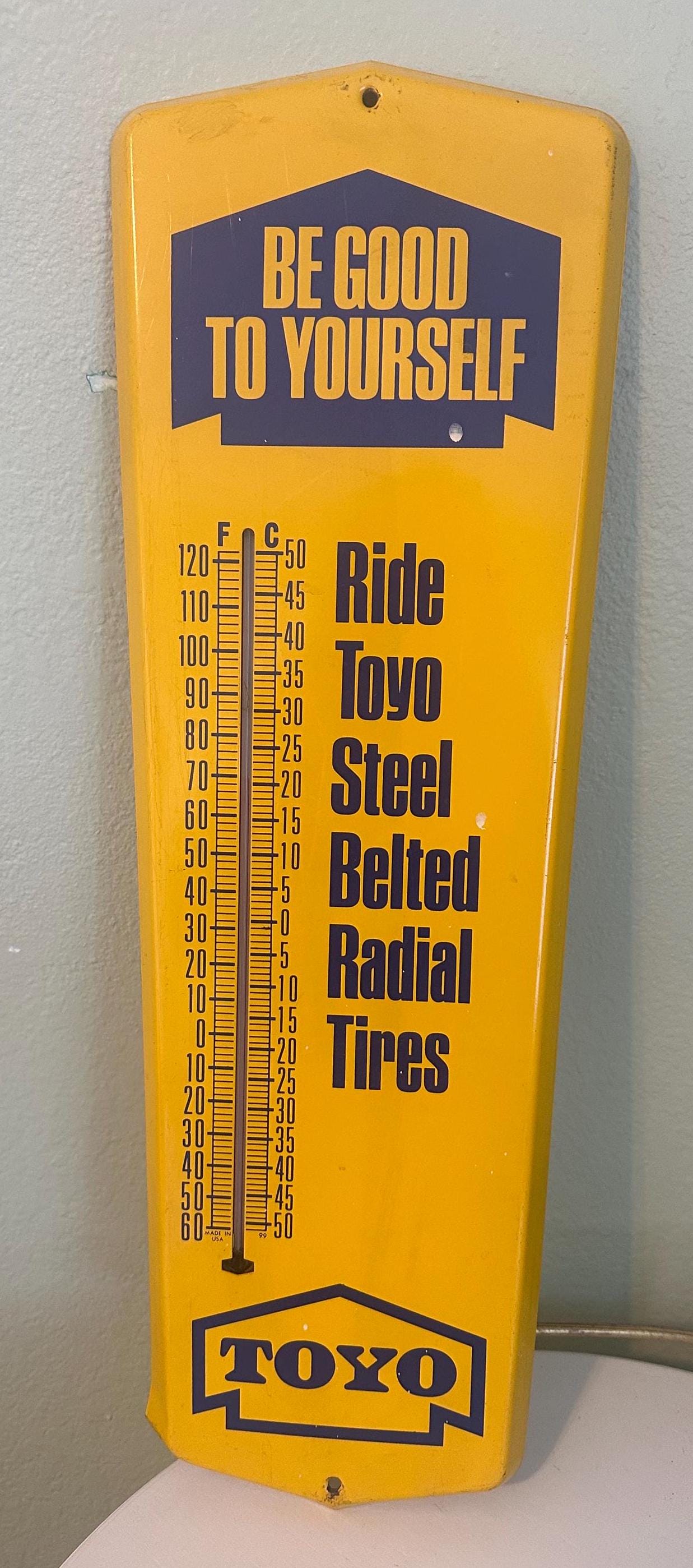 Rare Vintage Toyo Tire Thermometer Advertising Sign - Etsy