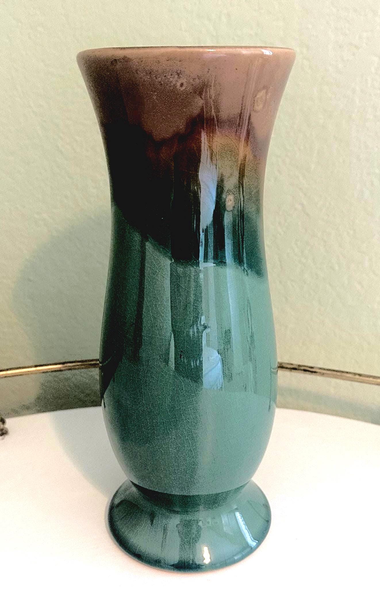 MCM Ceramic Vase Studio Pottery - Etsy