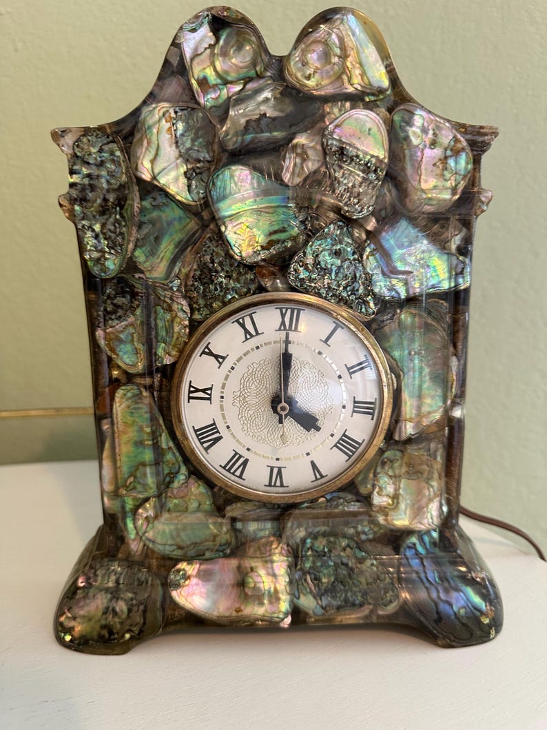 Vintage “vomit” Mantel Clock - Etsy