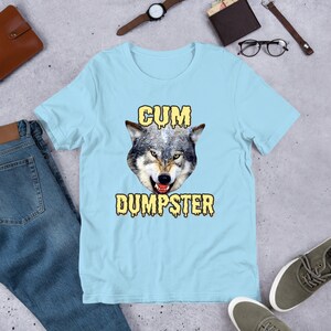 Dumpster Wolf Meme, Funny Wolf Meme Shirt, Furry Shirt, Wolf Lover Gift ...