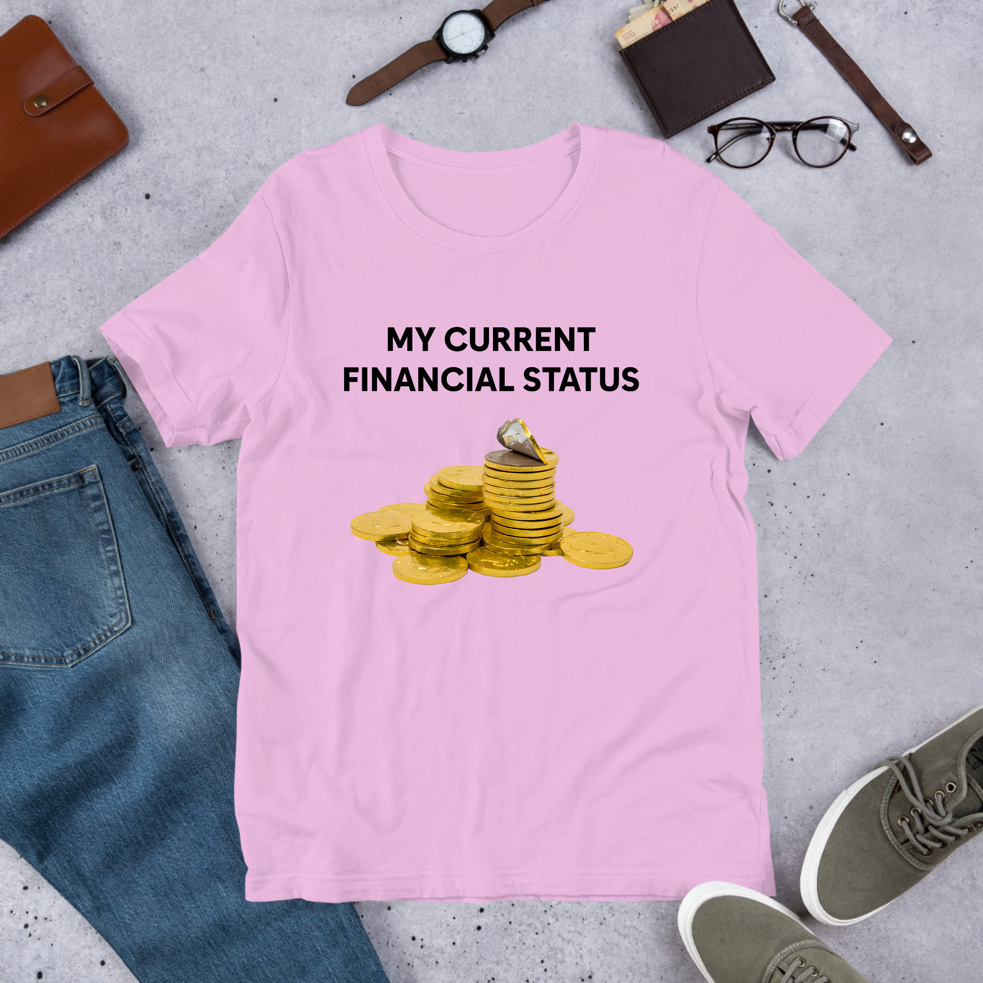 My Current Financial Status Funny Meme Shirt Weirdcore - Etsy