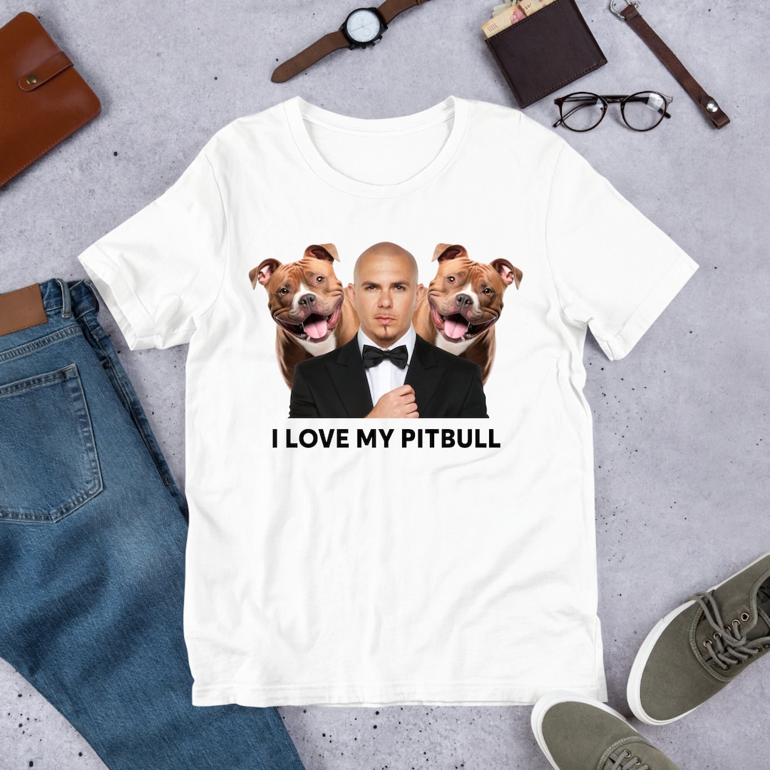 I Love My Pitbull, Funny Meme Shirt, Ironic Shirt, Pitbull Lover Gift ...