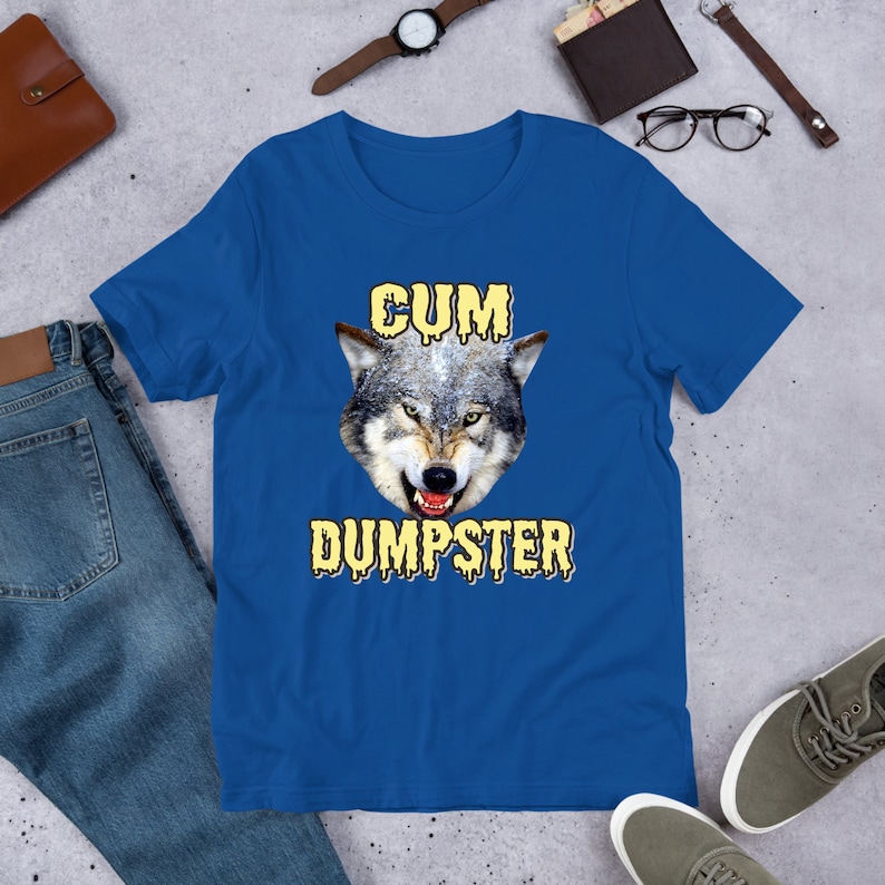 Dumpster Wolf Meme, Funny Wolf Meme Shirt, Furry Shirt, Wolf Lover Gift ...