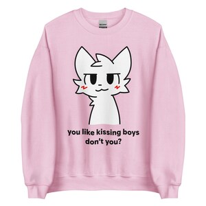 Boykisser Meme, Funny Furry Meme, Femboy Sweatshirt, Bisexual LGBTQ ...