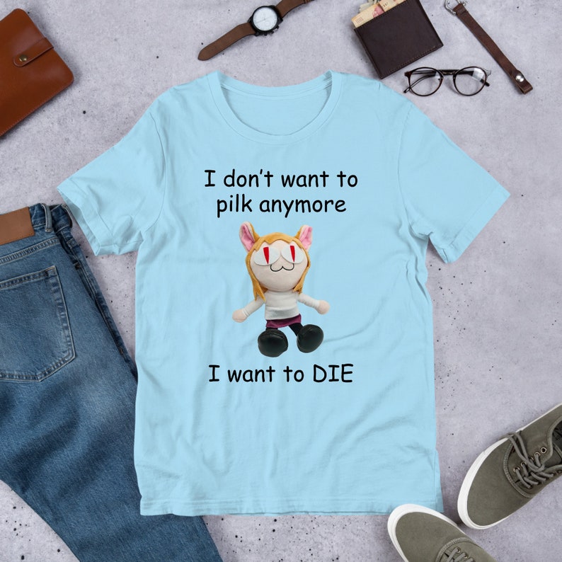 I Don't Want to Pilk Anymore, Funny Anime Meme Shirt, Weirdcore ...