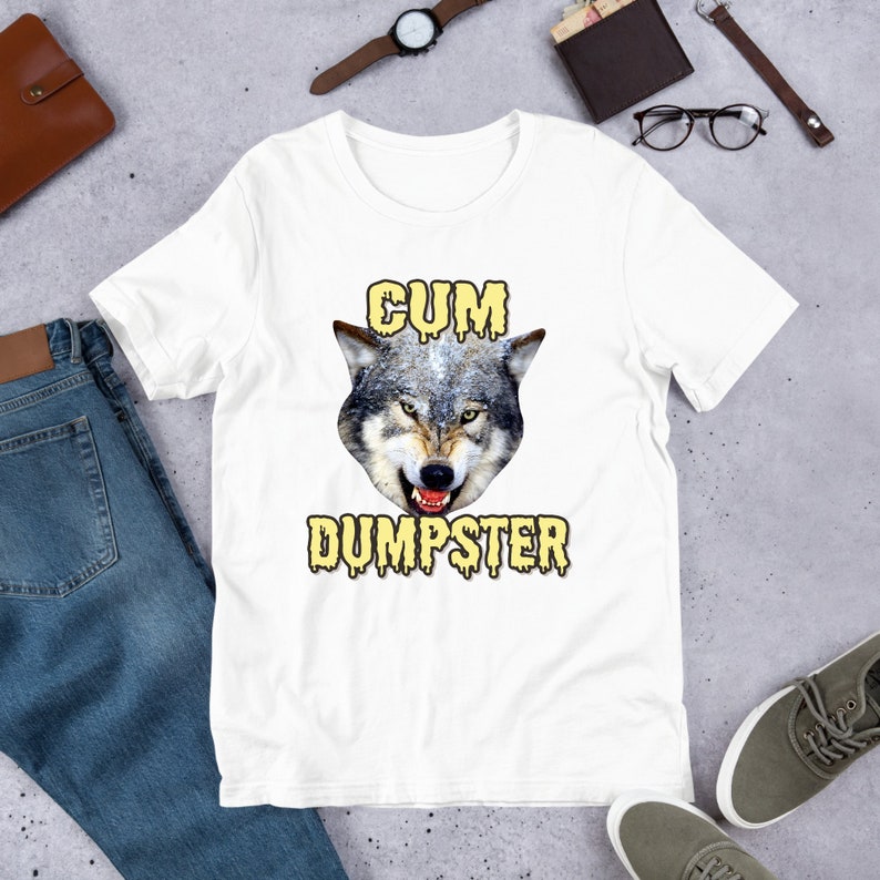Dumpster Wolf Meme, Funny Wolf Meme Shirt, Furry Shirt, Wolf Lover Gift ...