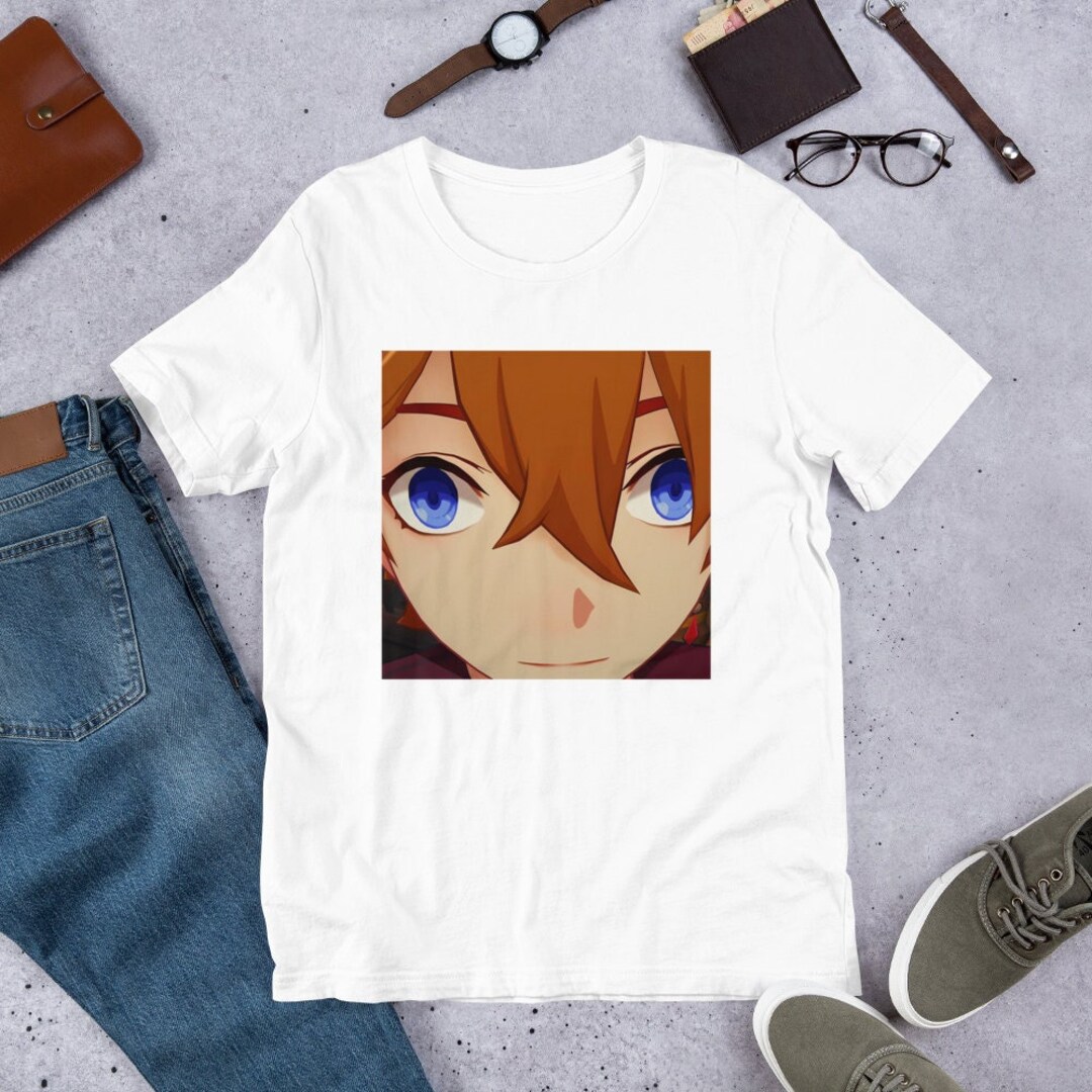 Childe Tartaglia Face Genshin Impact Meme / Funny Anime Meme Shirt ...