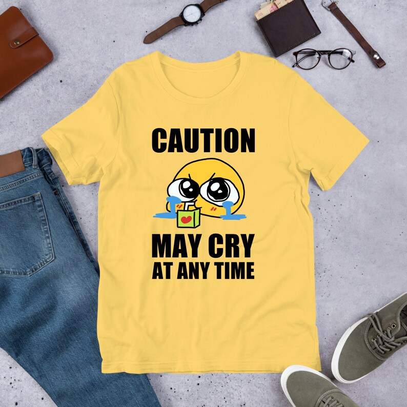 May Cry at Anytime Emoji Funny Meme Shirt Ironic Shirt - Etsy