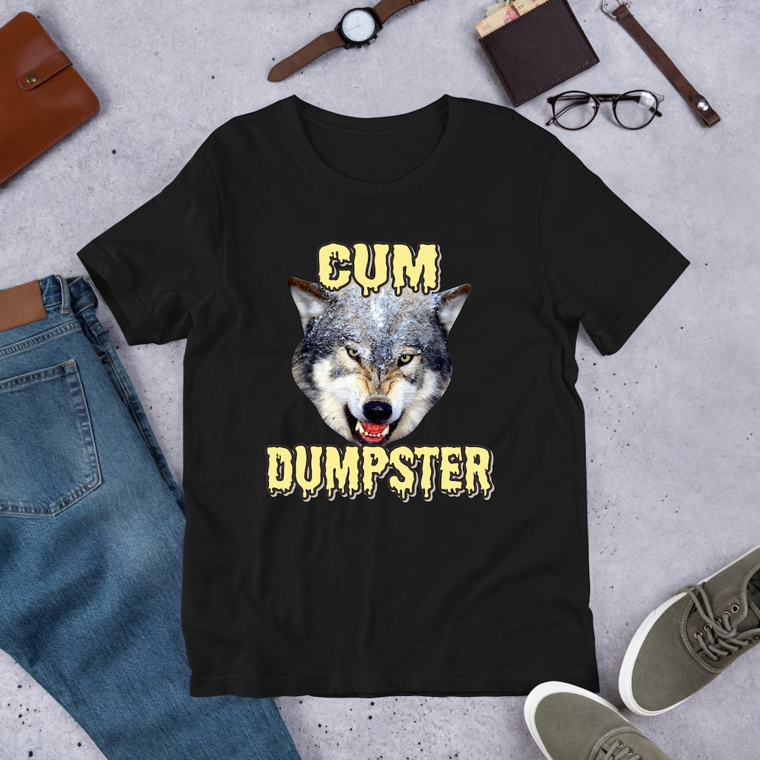 Dumpster Wolf Meme, Funny Wolf Meme Shirt, Furry Shirt, Wolf Lover Gift ...