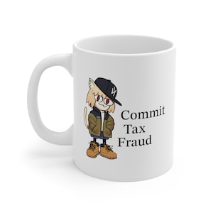 Commit Tax Fraud Neco Arc Mug, Funny Anime Meme, Ironic Mug, Cat Lover ...