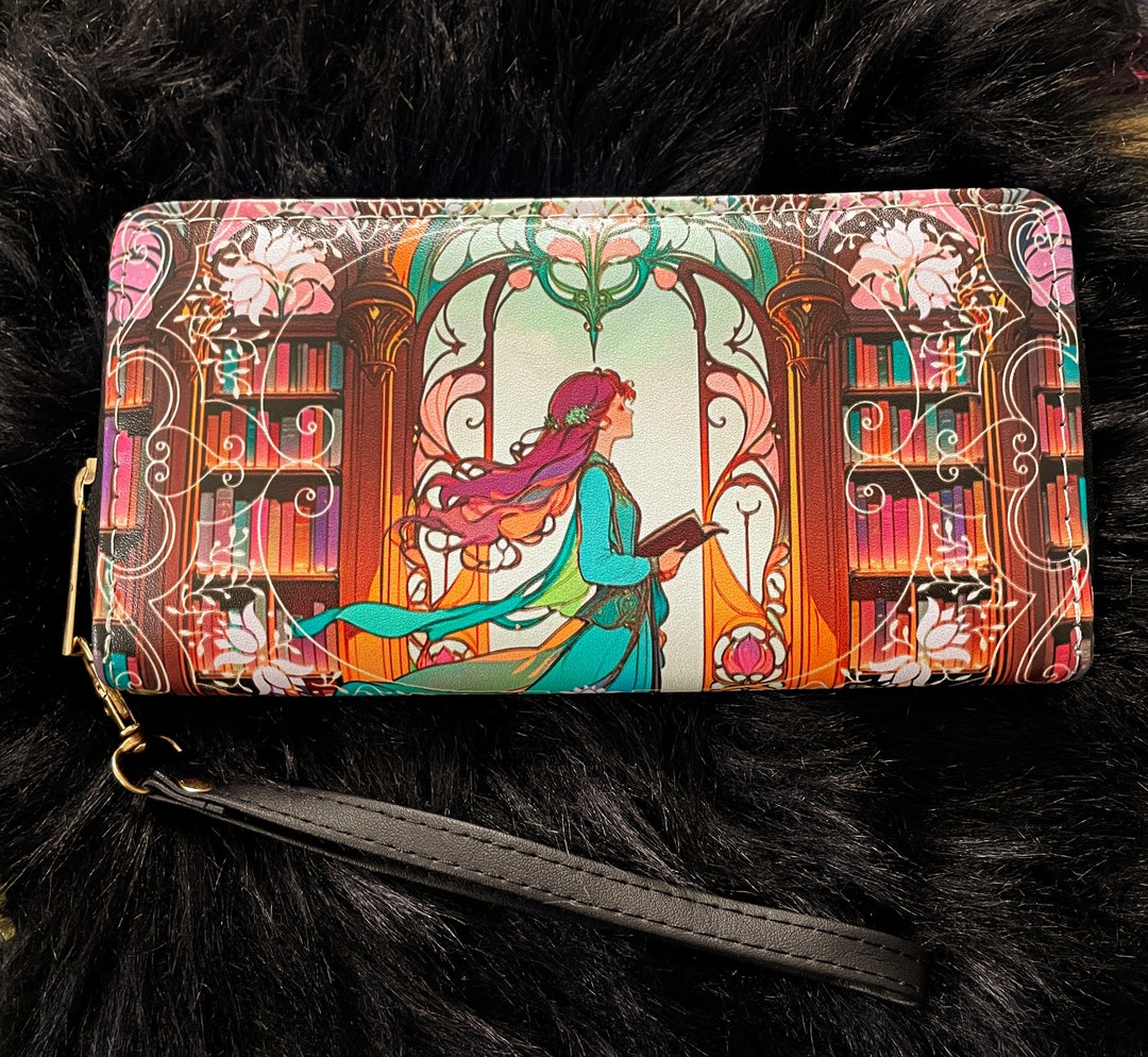Romantasy Inspired Wallet Wristlet, Bookish Merch Book Swag, Faux ...