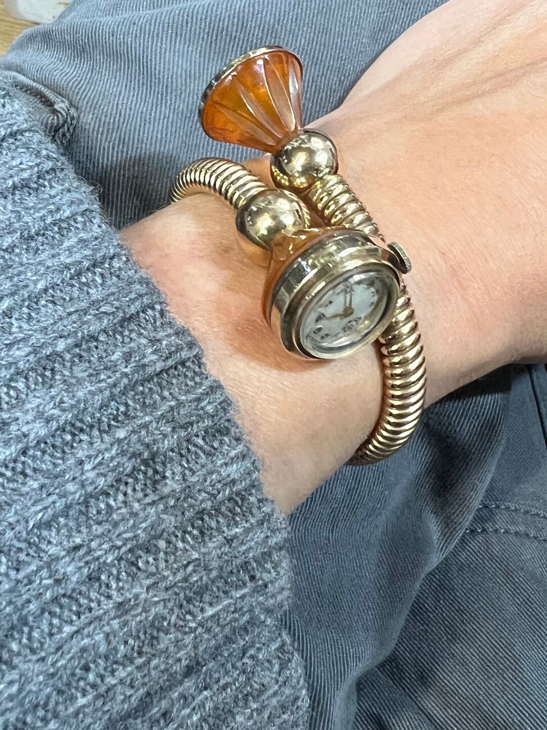 Art Deco Retro Watch Bracelet Bakelite - Etsy