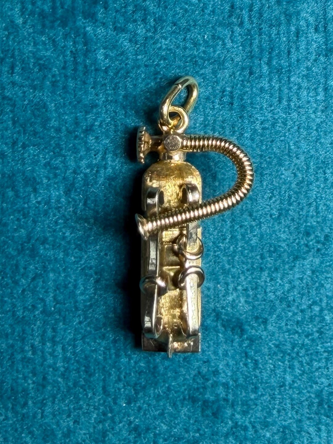 Vintage Scuba Tank 14k Gold Charm Pendant Highly Detailed Italy - Etsy
