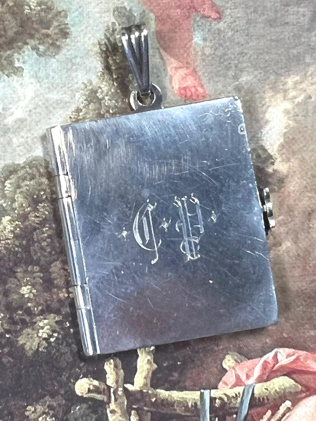 Antique Sterling Book Locket 4 Pages - Etsy