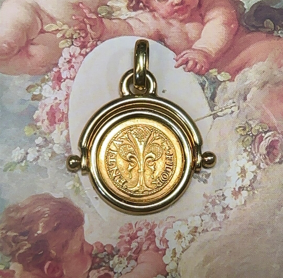 Fiorino Di Florence Lucky Coin of Florence 999 and 18k Gold - Etsy