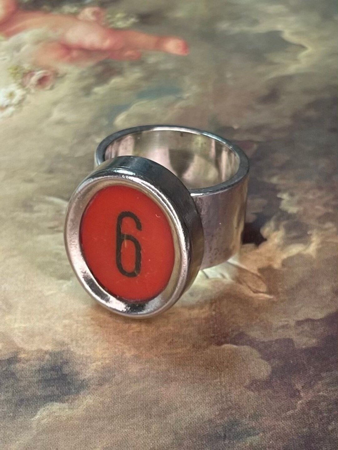 Sterling Silver Vintage Typewriter Key Ring - Etsy