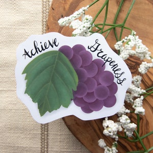 Grape Pun Sticker, Fruit Pun Sticker, Grape Sticker for Laptop, Grape ...