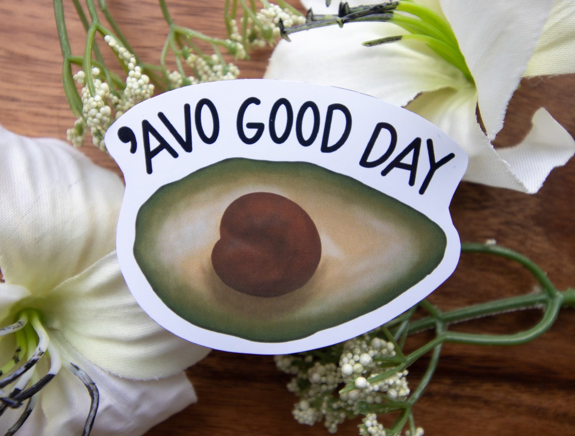 Avocado Pun Sticker Vinyl Pun Sticker Planner Vinyl Sticker | Etsy