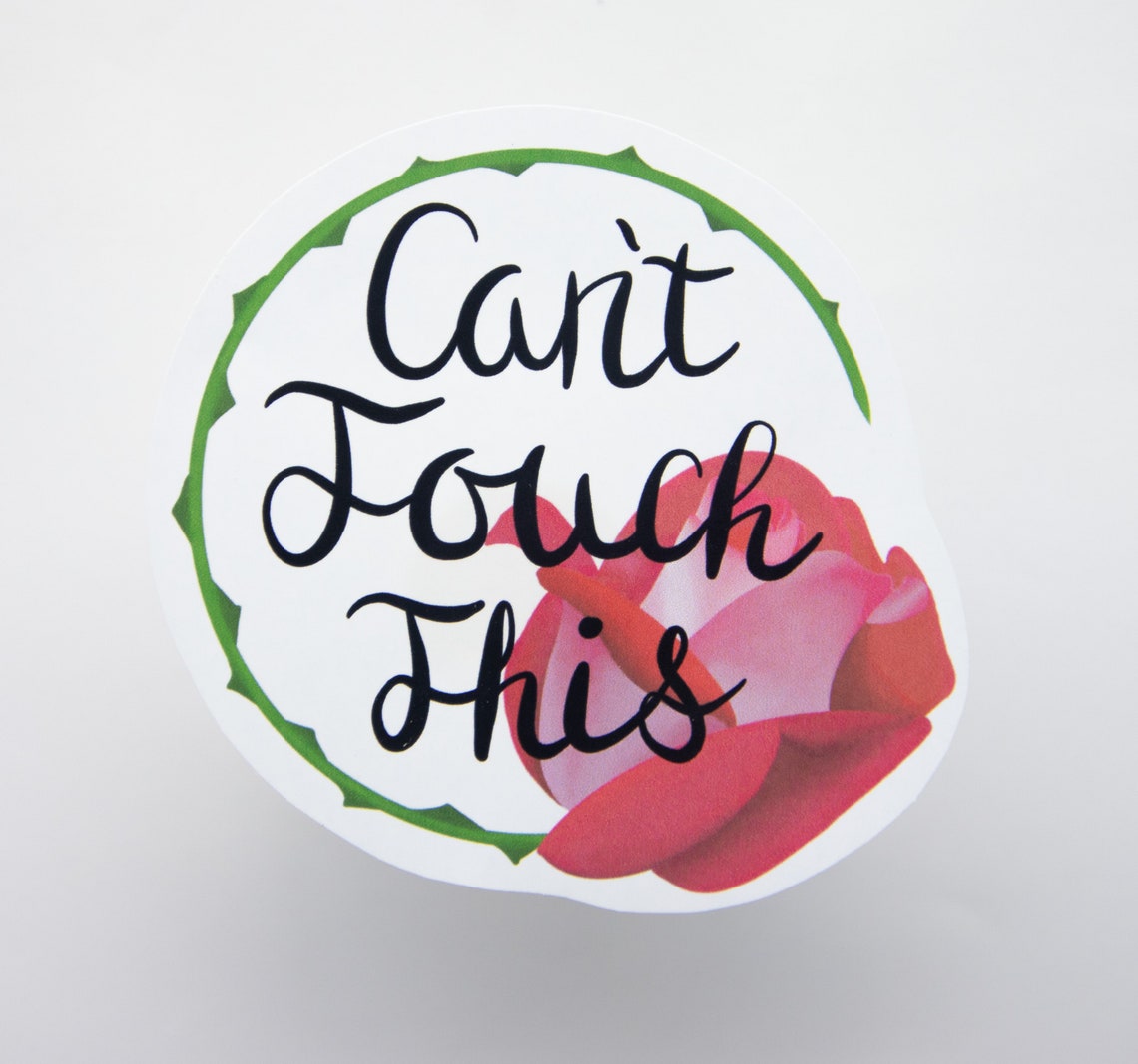 Rose Pun Sticker, Rose Vinyl Sticker, Flower Pun Sticker, Flower ...